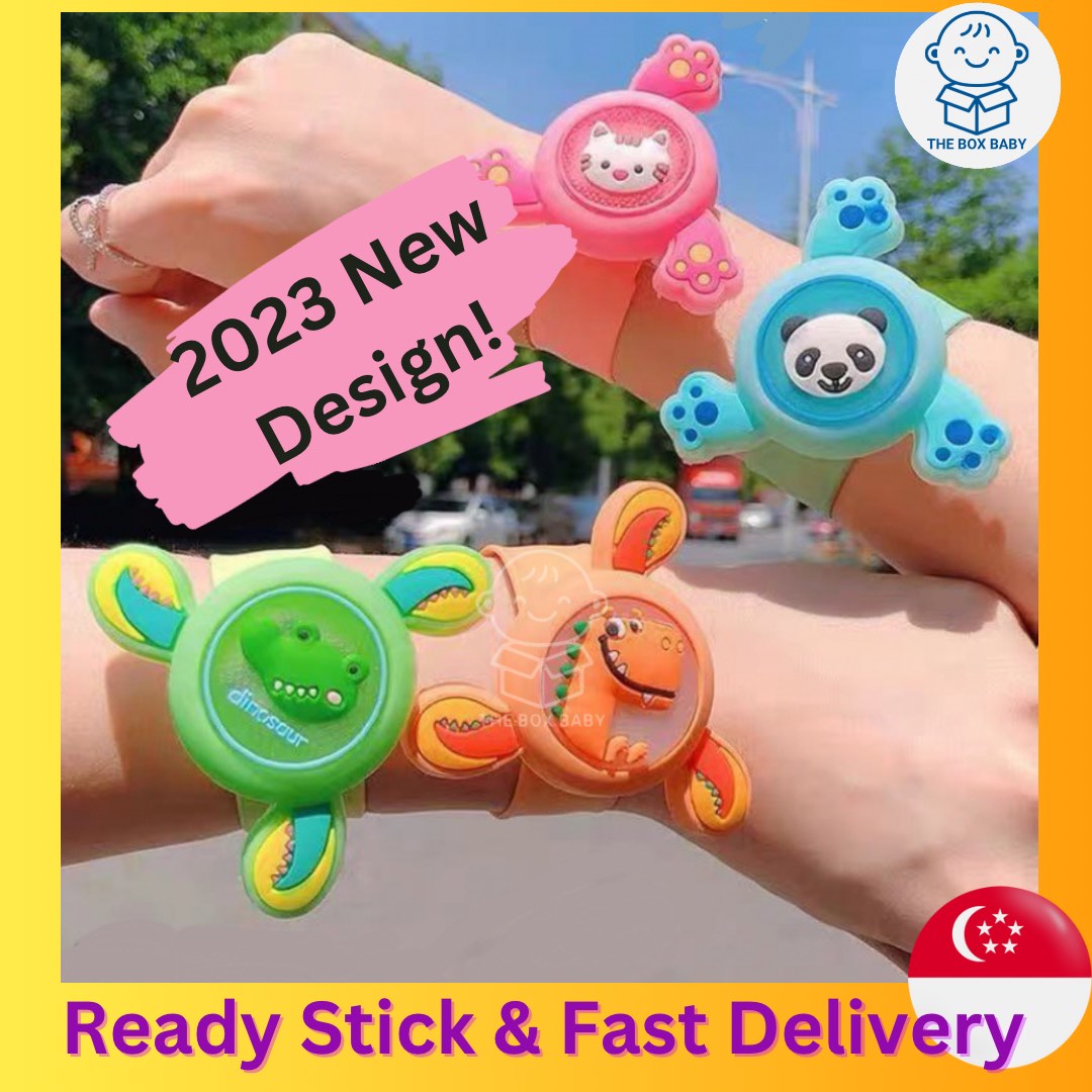 [SG Ready stock] Mosquito Repellent spinning bracelet with LED light ...