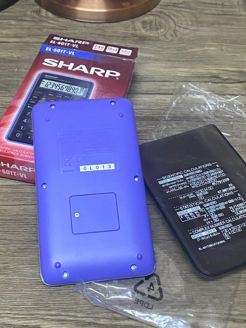 Sharp EL-501T-VL Scientific Calculator, Hobbies & Toys, Stationary ... Sharp EL-501T-VL Scientific Calculator, Hobbies & Toys, Stationary ...