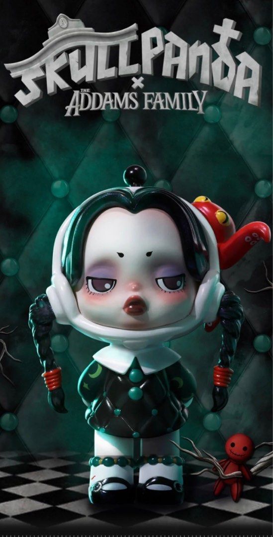 SKULLPANDA WEDNESDAY ADDAMS FAMILY, LAID BACK FULL OF SWEETNESS AND ...