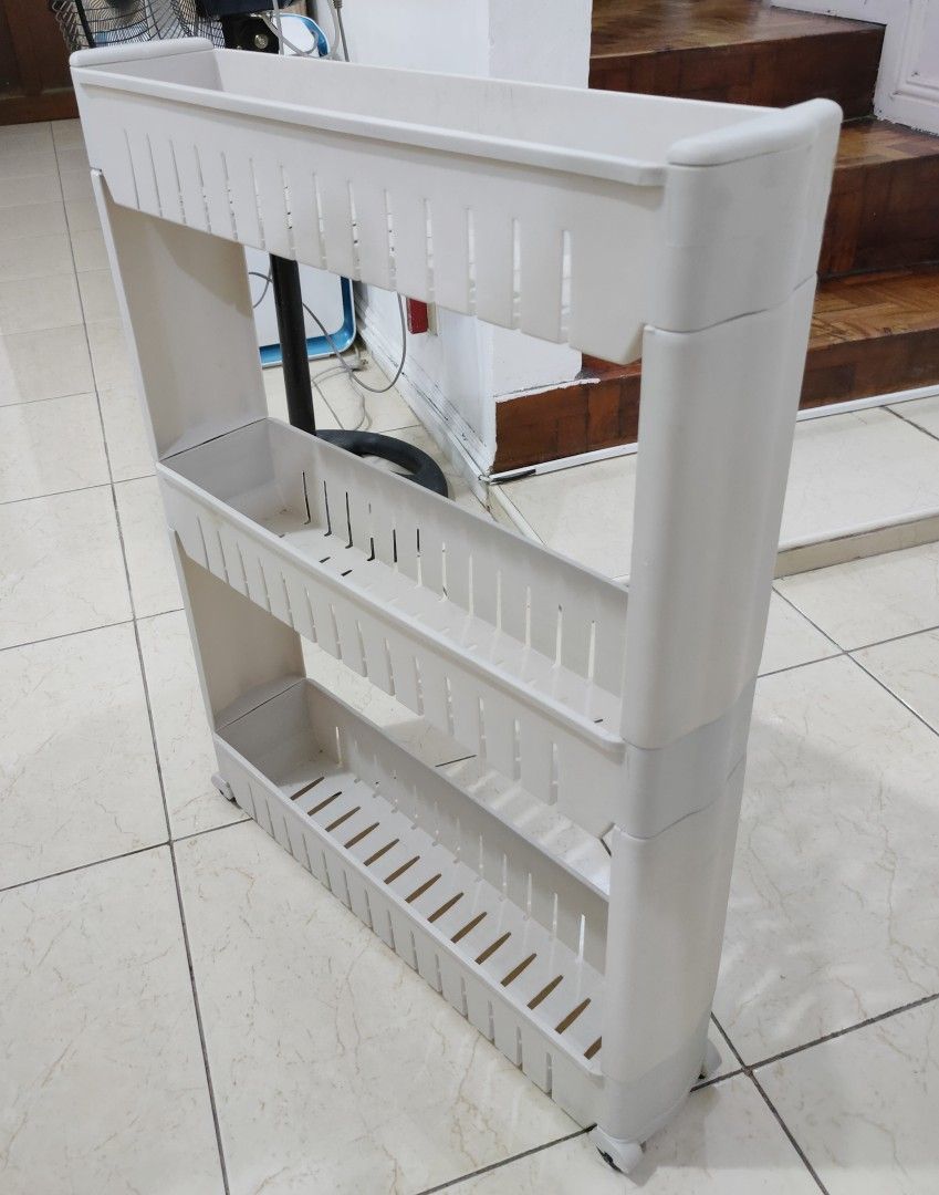 Slim Rack with Wheels, Furniture & Home Living, Home Improvement ...