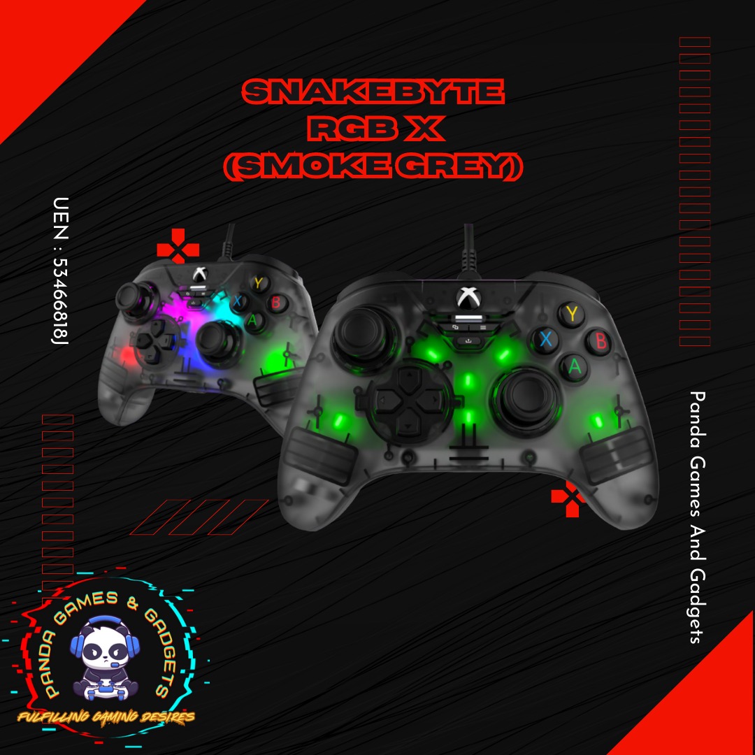 Snakebyte Gamepad RGB X [Xbox/PC], Video Gaming, Gaming Accessories ...
