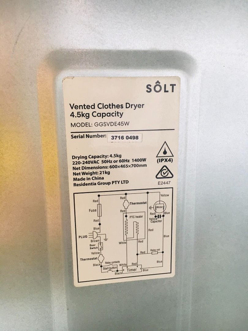 Solt Front Load 4.5kg Dryer, TV & Home Appliances, Washing Machines and ...