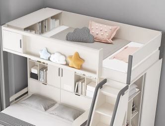 Staggered bunk bed adult household two-story bed children's two-story ...