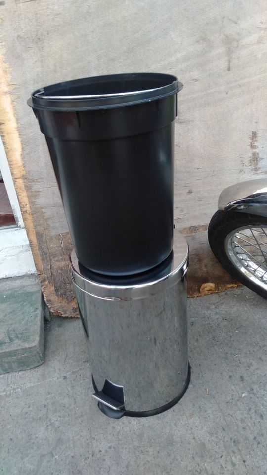 STAINLESS TRASH BIN, Furniture & Home Living, Cleaning & Homecare ...