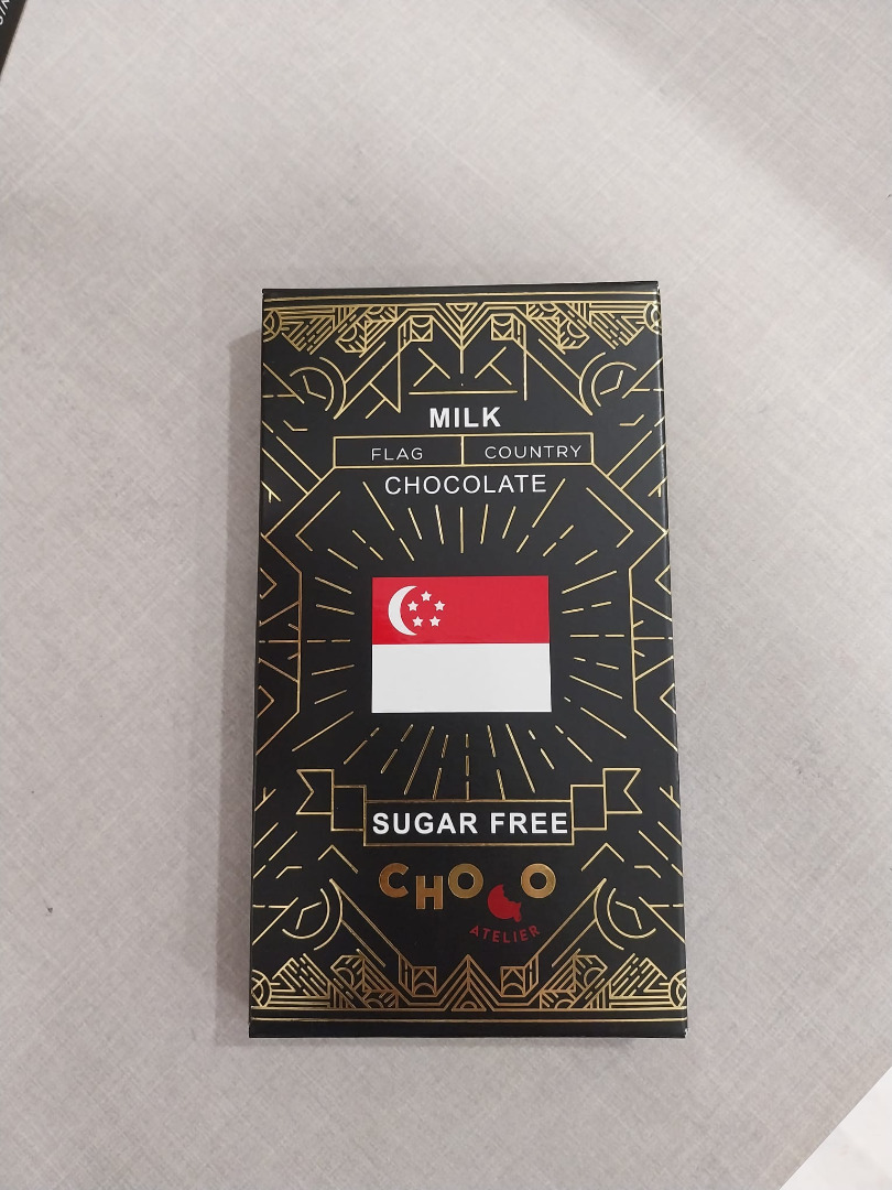 Choco Atelier Sugar Free Chocolate Bar, Food & Drinks, Packaged ...