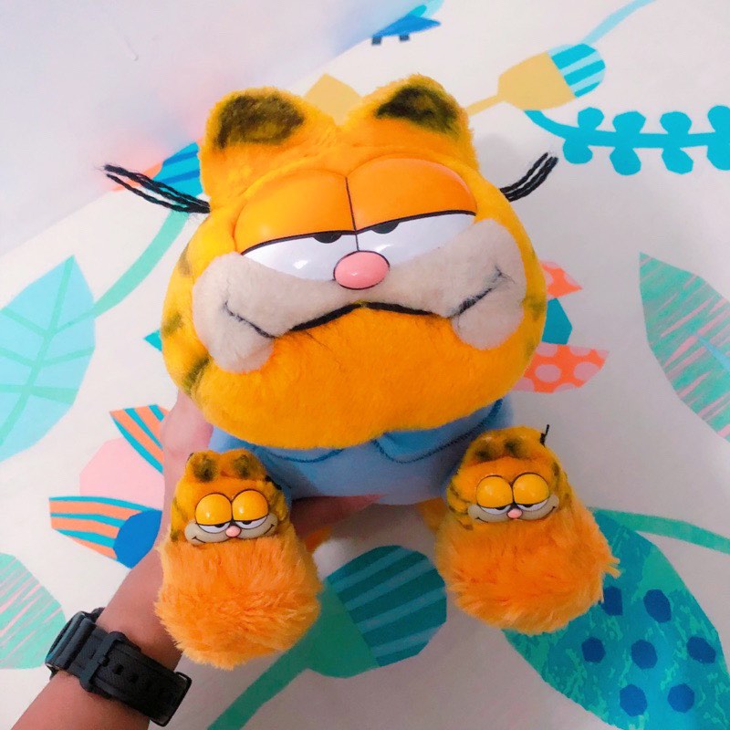 SUPER RARE 1981 Original Vintage Garfield My favorite slippers Plush ...