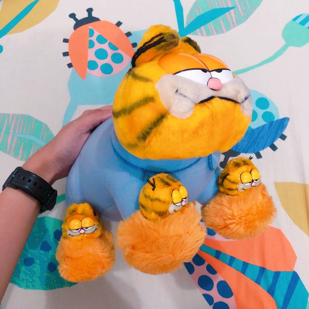SUPER RARE 1981 Original Vintage Garfield My favorite slippers Plush ...
