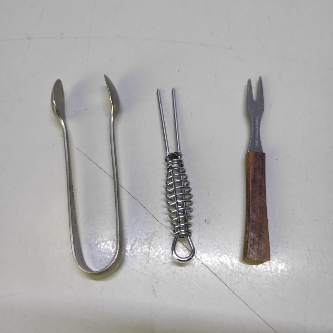 Tasting forks corn fruits forks 8 to 9cm stainless steel 19 each 24 ...