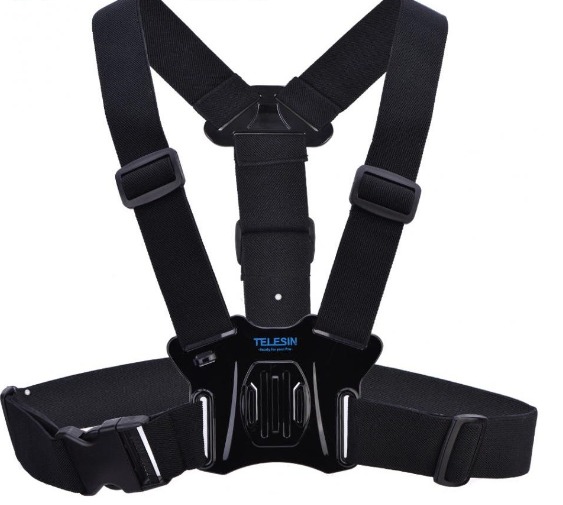 TELESIN Adjustable Chest Strap Harness Chesty + J-Hook Buckle for GoPro ...