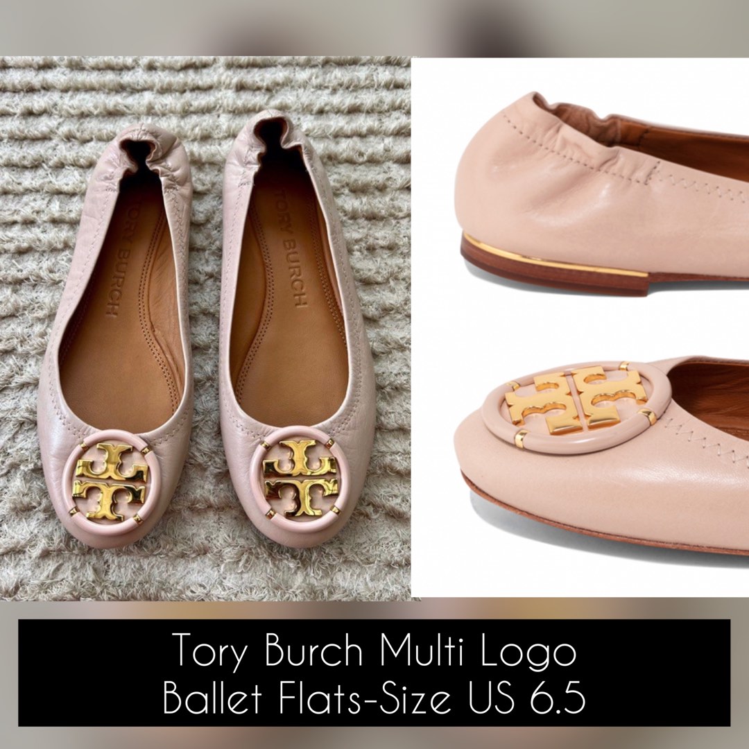 Tory Burch Multi Logo Ballet Flats on Carousell