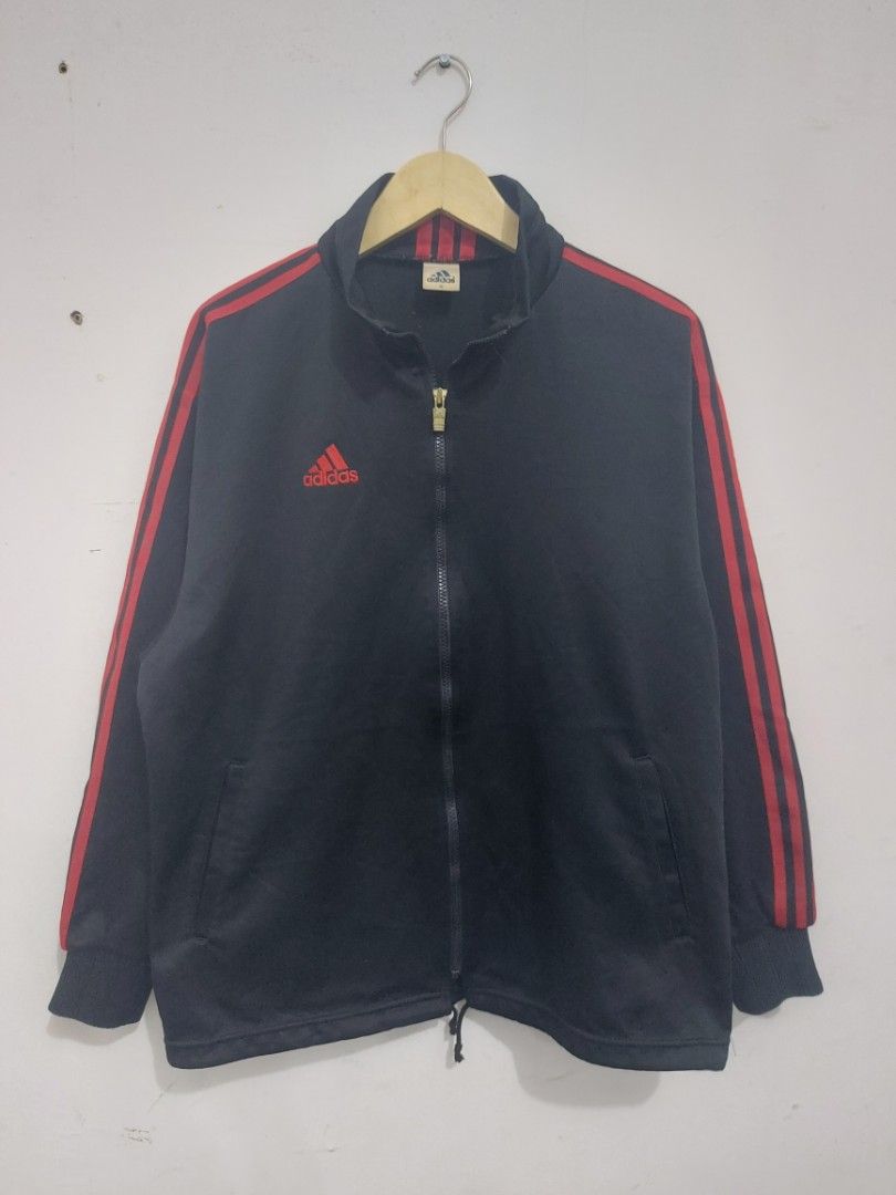 Tracktop Adidas Vintage Descente, Fesyen Pria, Pakaian , Baju Luaran di Carousell