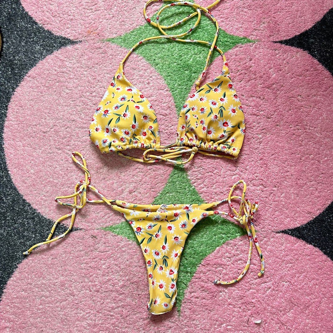 triangle string bikini on Carousell
