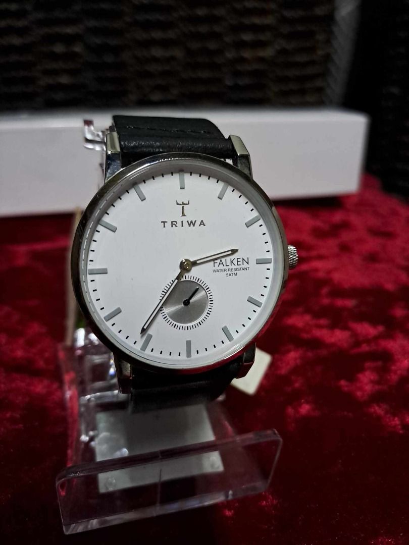TRIWA Unisex Watch Wrist Watch FAST103-CL010112 Ivory Falken Leather ...