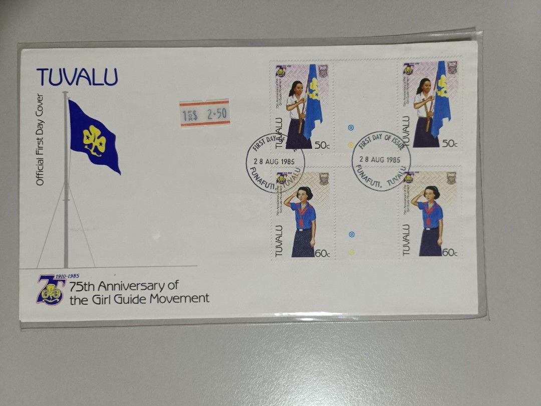 Tuvalu FDC Girl Guide 75, Hobbies & Toys, Memorabilia & Collectibles ...