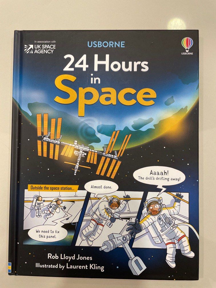 Usborne 24 hours in space, Hobbies & Toys, Books & Magazines, Children ...
