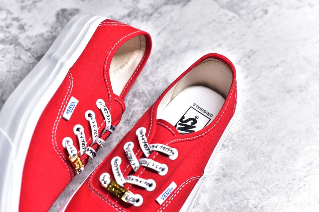 Vans Vault Og Red shoes, Men's Fashion, Footwear, Sneakers on Carousell