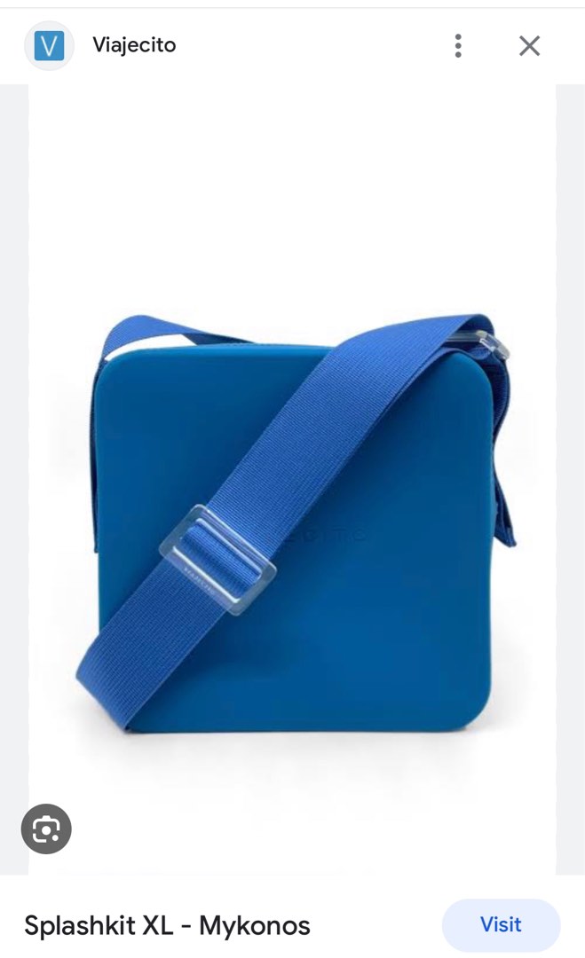 Viajecito Splash Kit XL (Mykonos Blue Body and Navy Blue Strap), Women ...