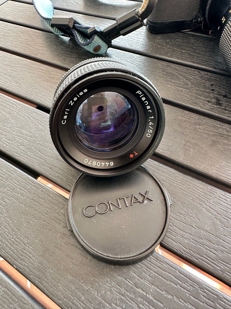 Rare Vintage CONTAX Film Camera with original CONTAX Flash, two Carl ...