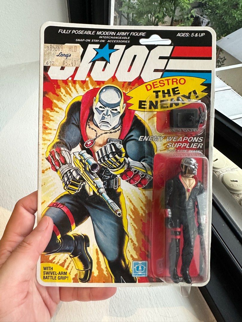Vintage GI Joe Destro OG card and bubble (resealed), Hobbies & Toys ...