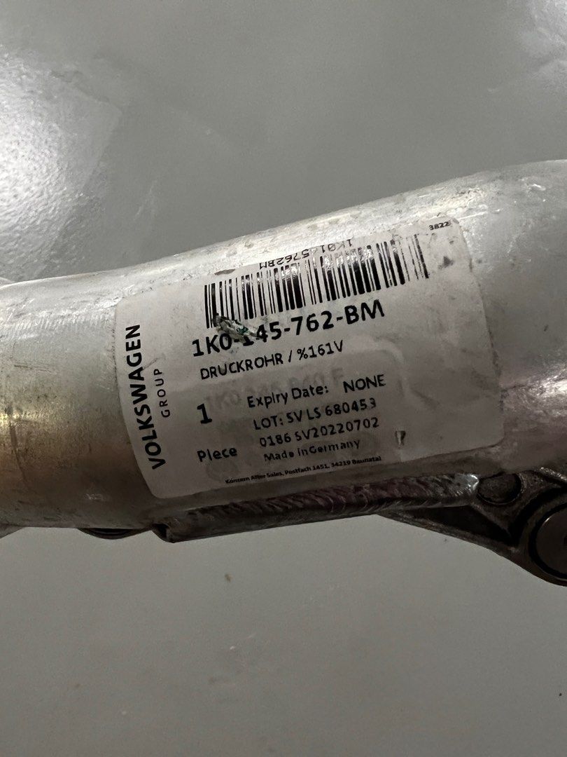 VW/Audi Pressure pipe (1K0145762BM) for MK5 GTI, S3, etc, Car ...