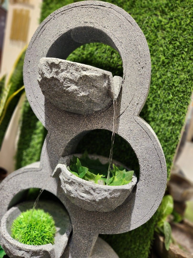 Water fountain infinity huat figure 8, Furniture & Home Living, Outdoor ...