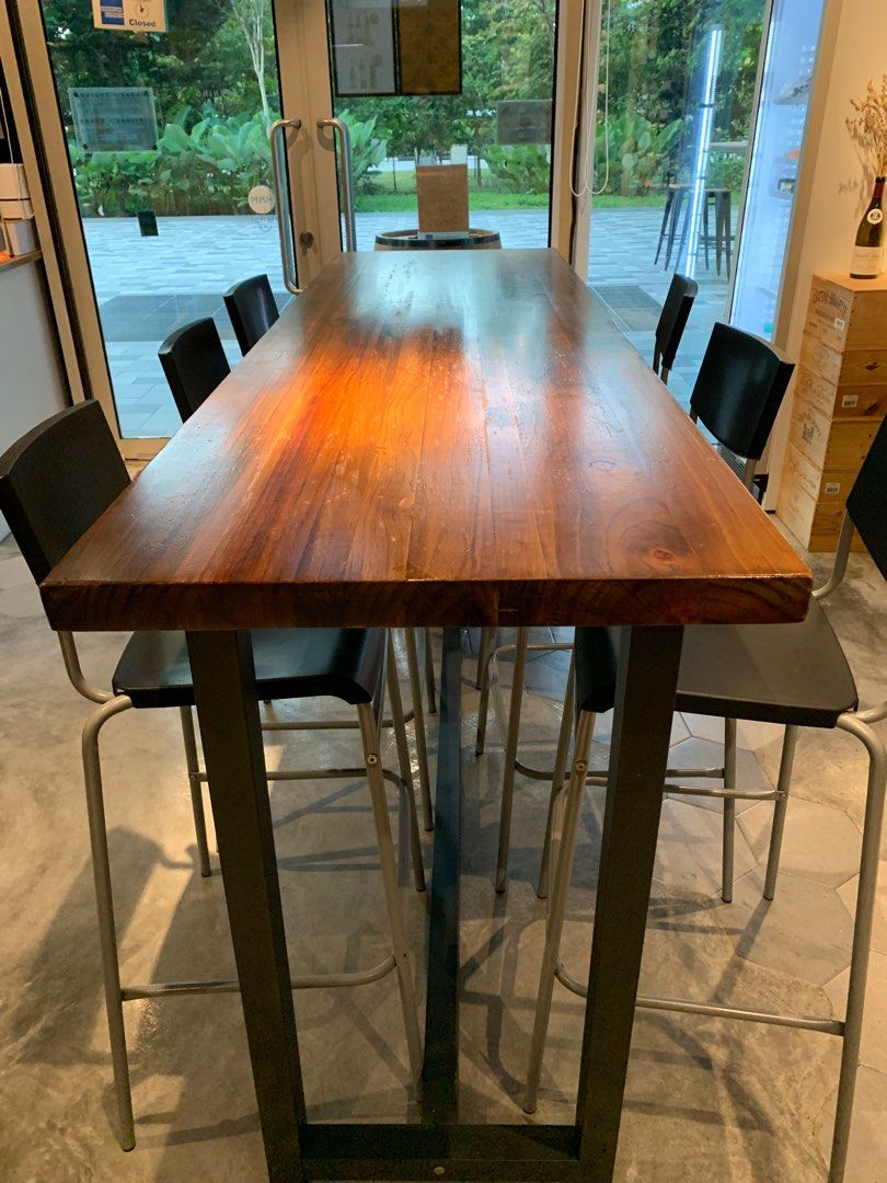 Solid Wood Long Table 2M, Furniture & Home Living, Furniture, Tables ...