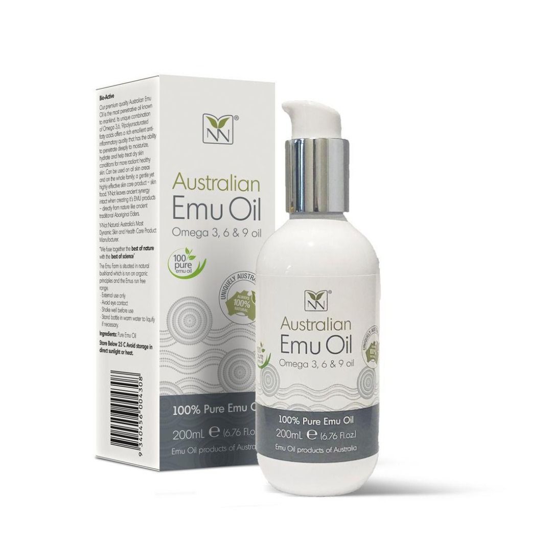 Y-Not Natural Omega 3, 6 & 9 Australian 100% Pure Emu Oil for Eczema, Wound, Sensitive ...
