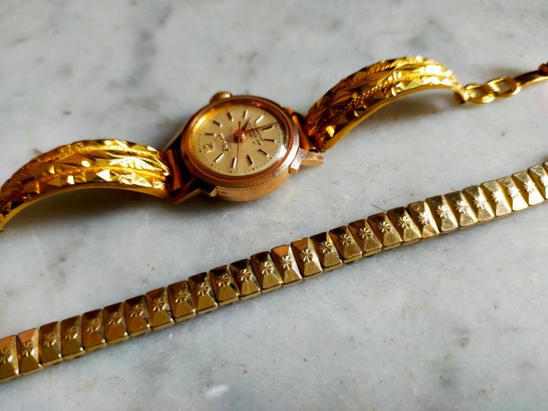 14k gold Enicar chic wear, Women's Fashion, Jewelry & Organisers ...