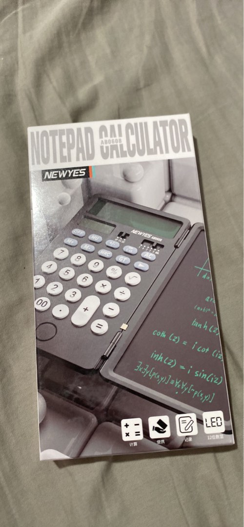2in1 Basic Calculator w/ Notepad on Carousell