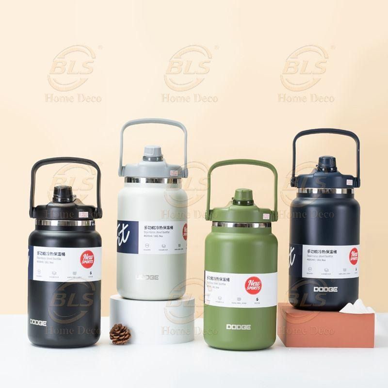 4.6L Stainless Steel Vacuum Flask Super Large Insulated Water Bottle ...