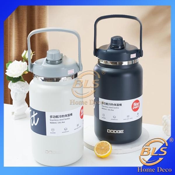 4.6L Stainless Steel Vacuum Flask Super Large Insulated Water Bottle ...