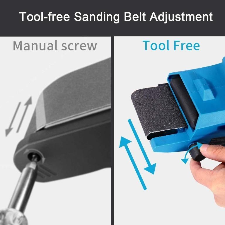 900W Belt Sander Tilswall with 6 Variable Speed Control 370-710RPM ...