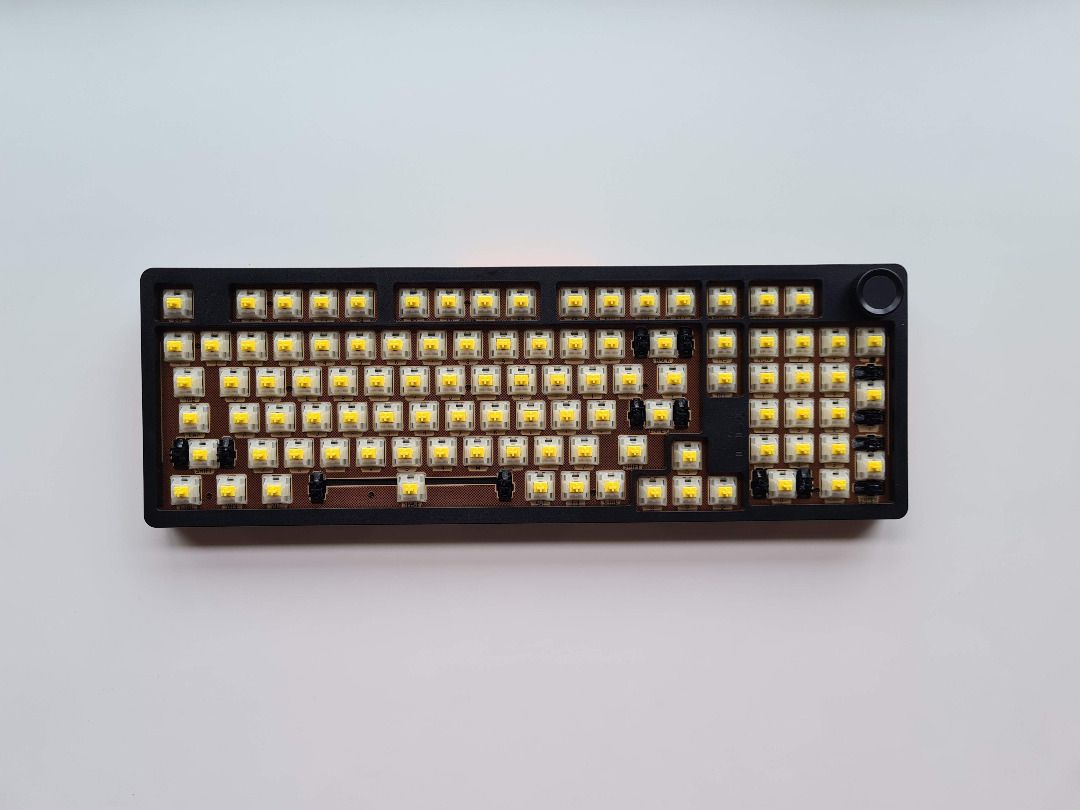 96% Custom Mechanical Keyboard (RedSamurai) - Fully Modded, Computers ...