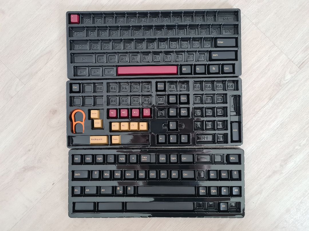 96% Custom Mechanical Keyboard (RedSamurai) - Fully Modded, Computers ...