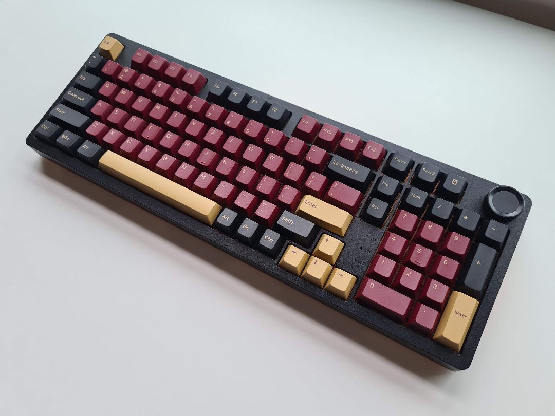 96% Custom Mechanical Keyboard (RedSamurai) - Fully Modded, Computers ...