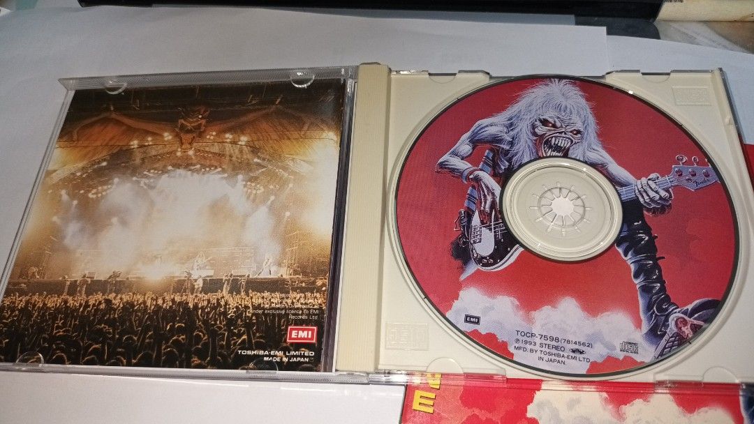 名曲名盤 IRON MAIDEN A REAL LIVE ONE 日本版 TO 1A1 舊版 CD 1993年 3000YEN 日本本土版 ...