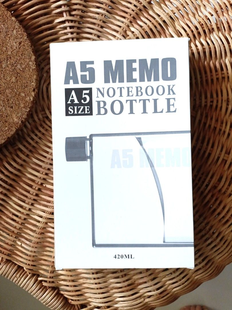 A5 Memo Notebook Waterbottle, Furniture & Home Living, Kitchenware & Tableware, Water Bottles ...