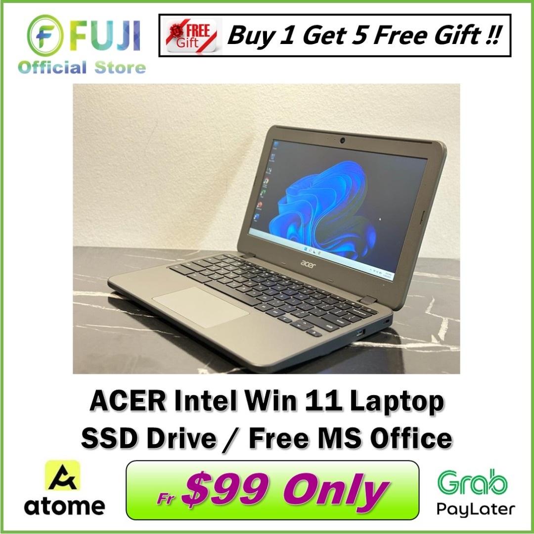 Acer Intel Windows 11 Laptop - Free MS Office - Windows 11 - 1000GB ...