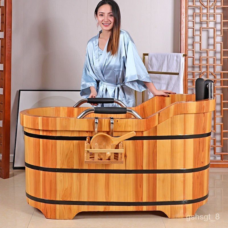 Armrest Barrel Body Bath Barrel Household Wooden Barrel Bathtub Solid ...