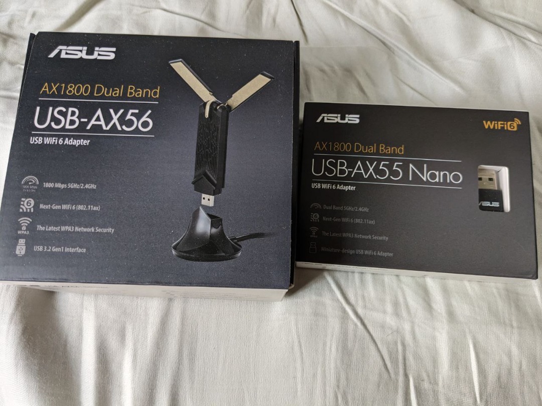 Asus USB AX55 and AX56 Wifi 6 USB Adapter, Computers & Tech, Parts ...