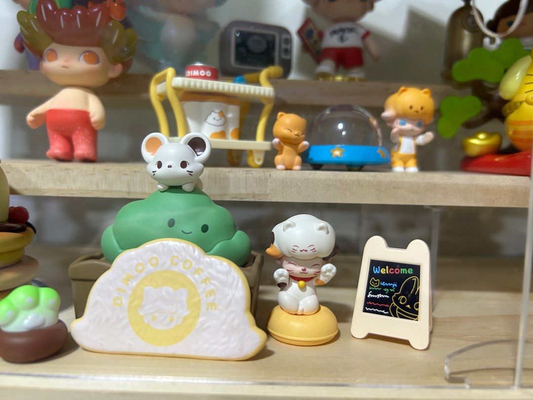 Authentic Popmart Pop Mart Dimoo cat paradise figure figurine lucky cat ...