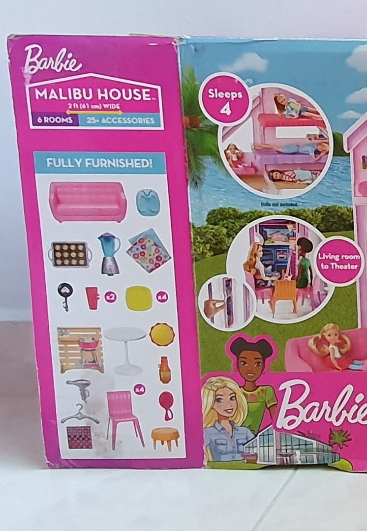 Barbie Malibu House, Hobbies & Toys, Toys & Games on Carousell