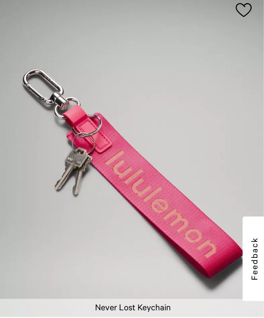 BBWT Never Lost Keychain Lululemon rasberry coulis & mango dream ...