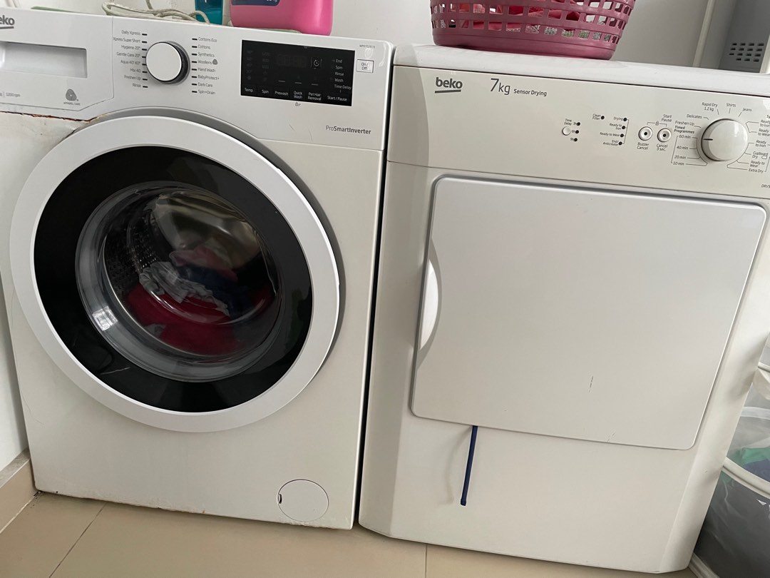 Beko washing machine dry machine, TV & Home Appliances, Washing ...