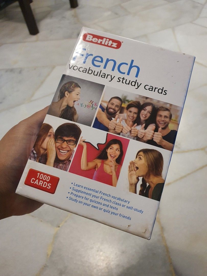Berlitz French flash cards 100pcs, Hobbies & Toys, Books & Magazines ...