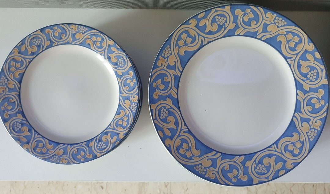 Bhs Dinner Plate Sets x 6, Furniture & Home Living, Kitchenware ...