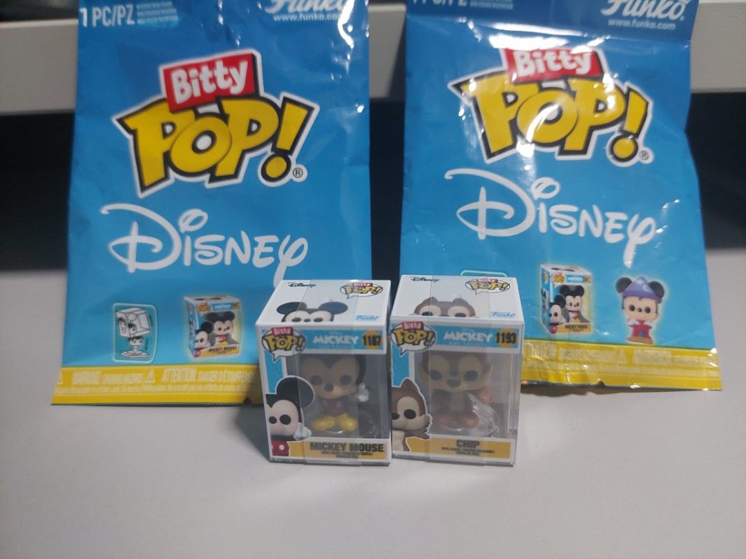Bitty Pop! Disney Mickey Mouse and Chip, Hobbies & Toys, Toys & Games ...
