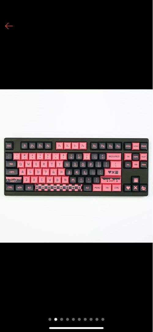 Black and Pink XDA profile keycaps, Computers & Tech, Parts ...