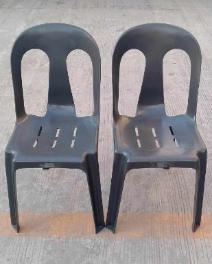 BLACK ICHIBAN MONOBLOCK CHAIRS, Furniture & Home Living, Furniture ...