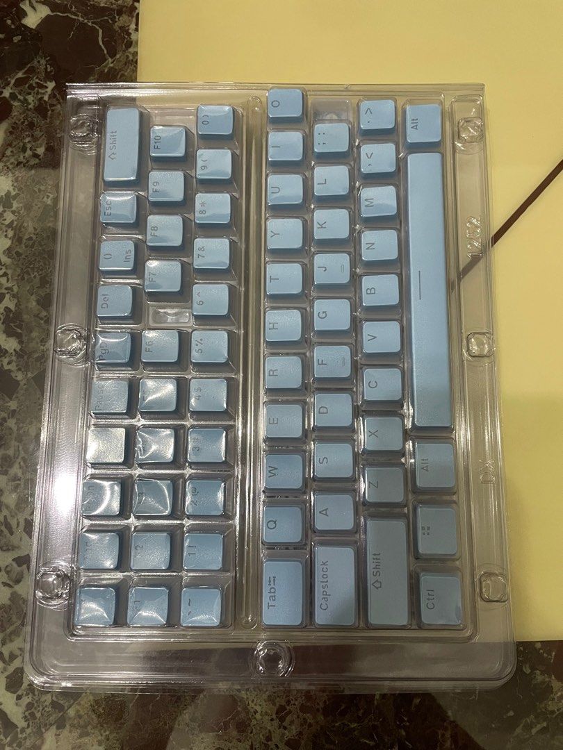 Blue pudding keycaps PBT doubleshot, Computers & Tech, Parts ...
